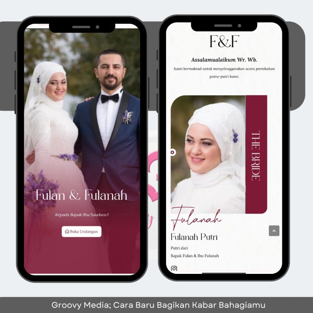 Undangan Digital Pernikahan Elegan 01 » Groovy Media